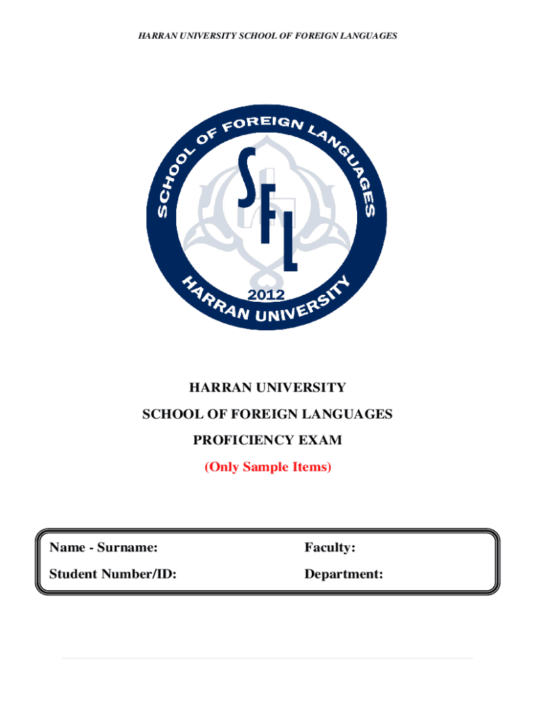 Fillable Online Proficiency Test Samples Fax Email Print - pdfFiller