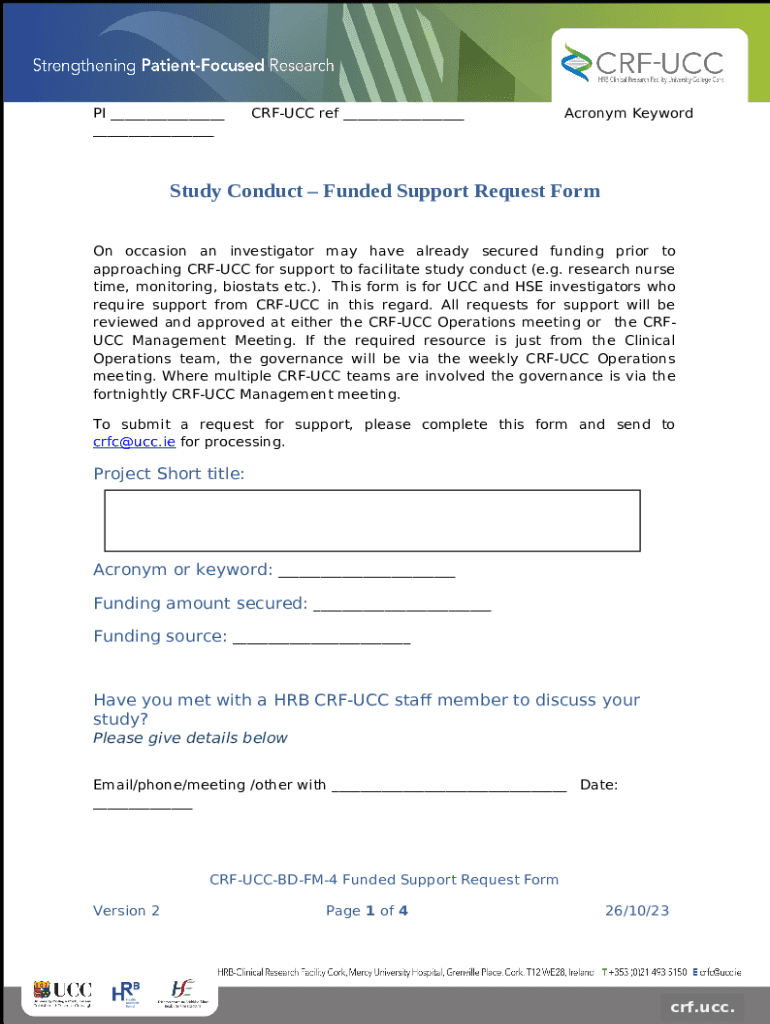 Clinical Research Units - CCTS Services Doc Template | pdfFiller