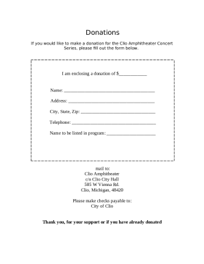 Request Donation Doc Template | pdfFiller