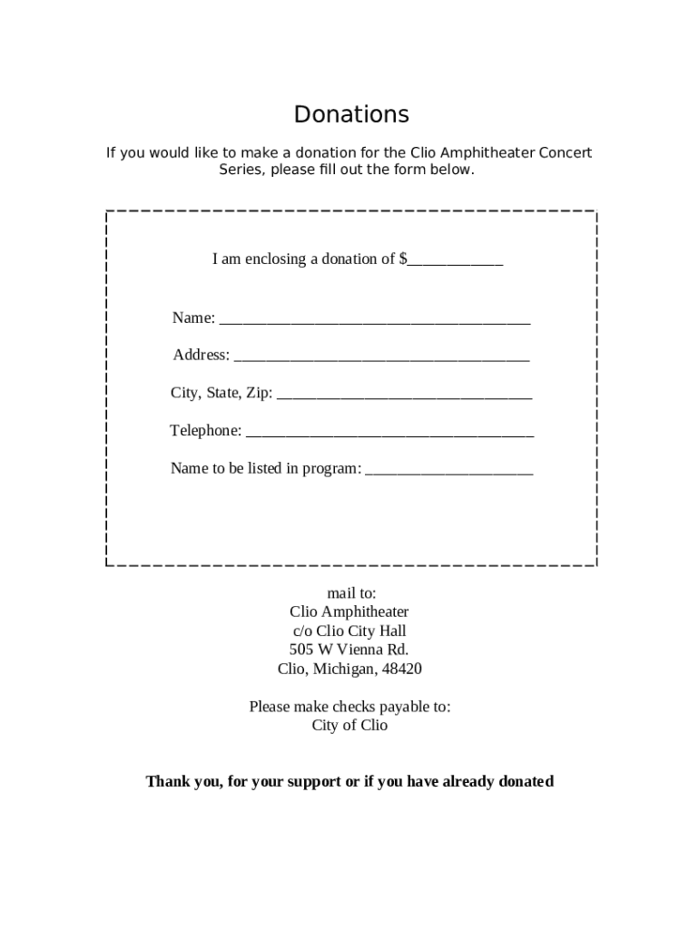 Request Donation Doc Template | pdfFiller