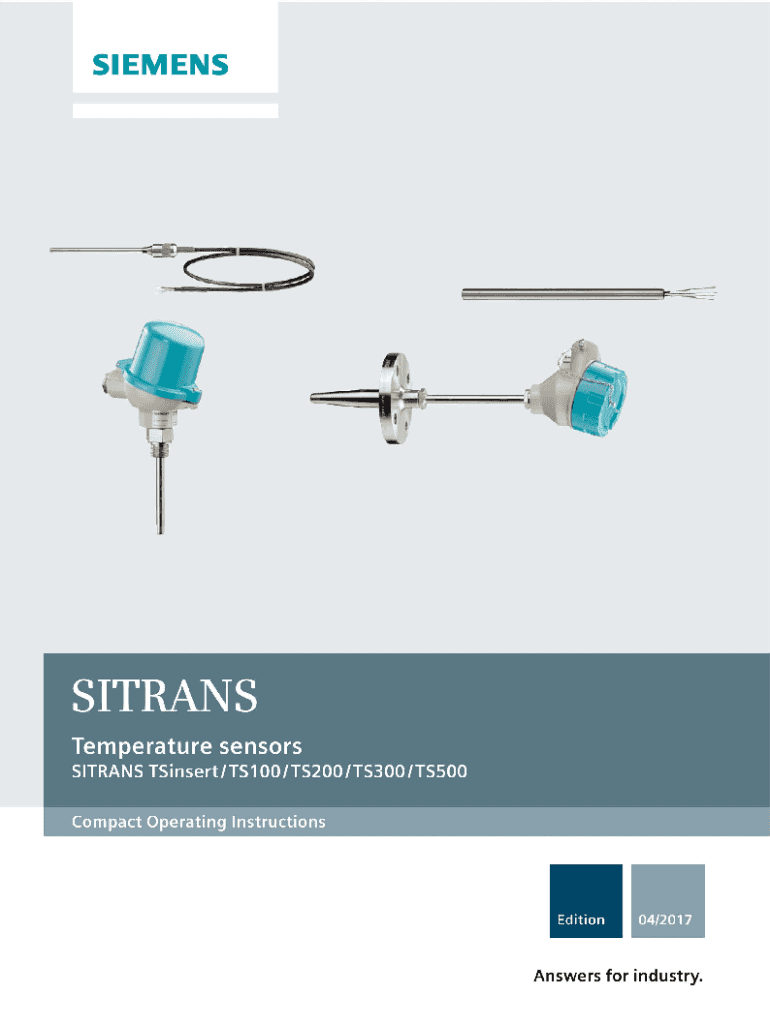 Fillable Online SIEMENS-TEMPERATURE-SENSOR-TI.pdf Fax Email Print ...