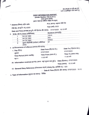 Fillable Online Critical Analysis of S.154 (First Information Report ...