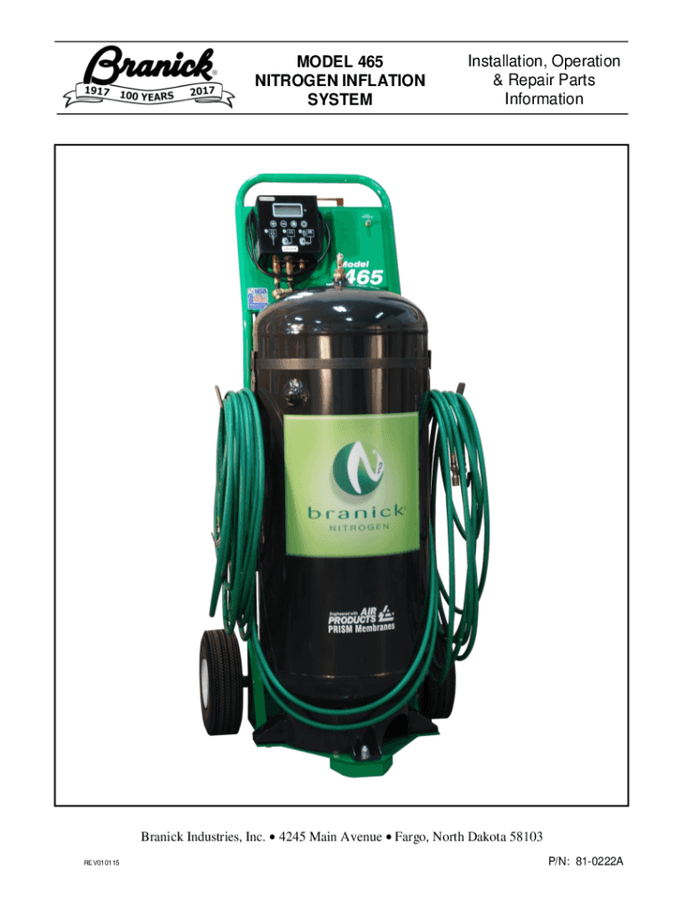 Fillable Online Branick 465 - Mobile Nitrogen Tire Inflation System Fax ...
