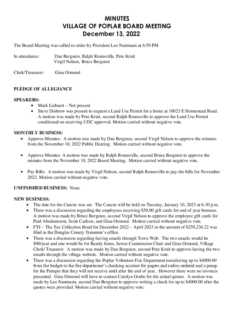 Fillable Online Dan Bergsten, Ralph Rounsville, Pete Kruit Fax Email ...