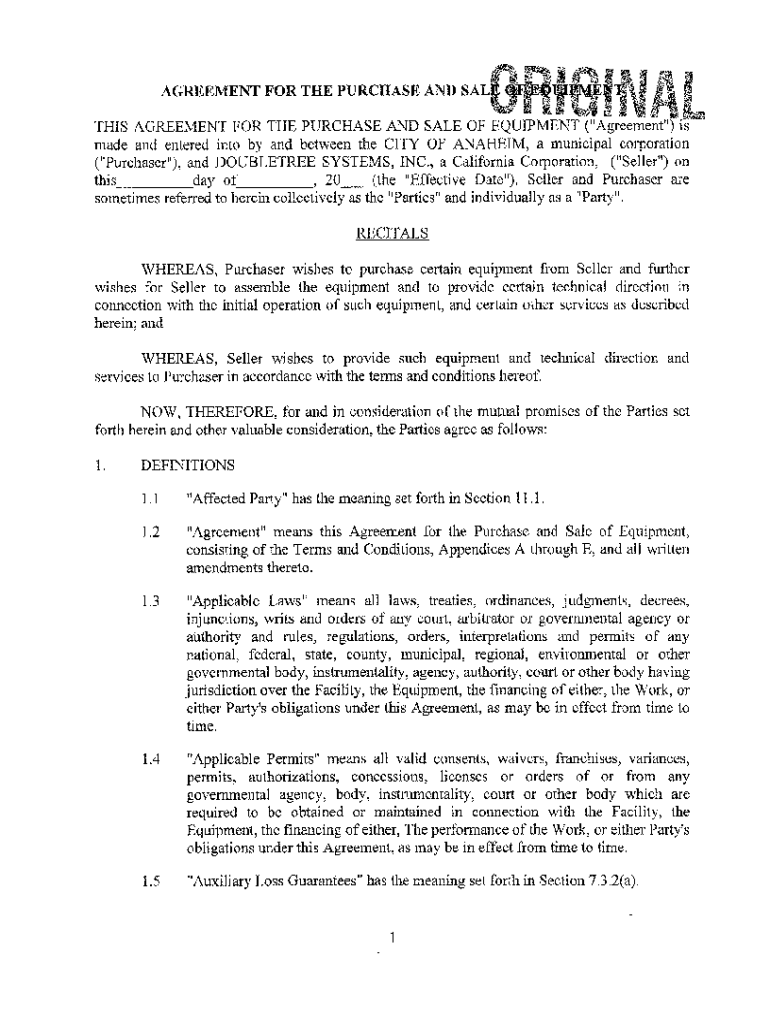 Fillable Online Purchase and Sale Agreement dated April 9, 2019 by and ...