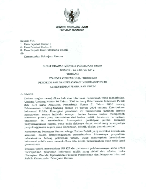 Fillable Online Surat Edaran Menteri PU Nomor 4/SE/ ... Fax Email Print ...