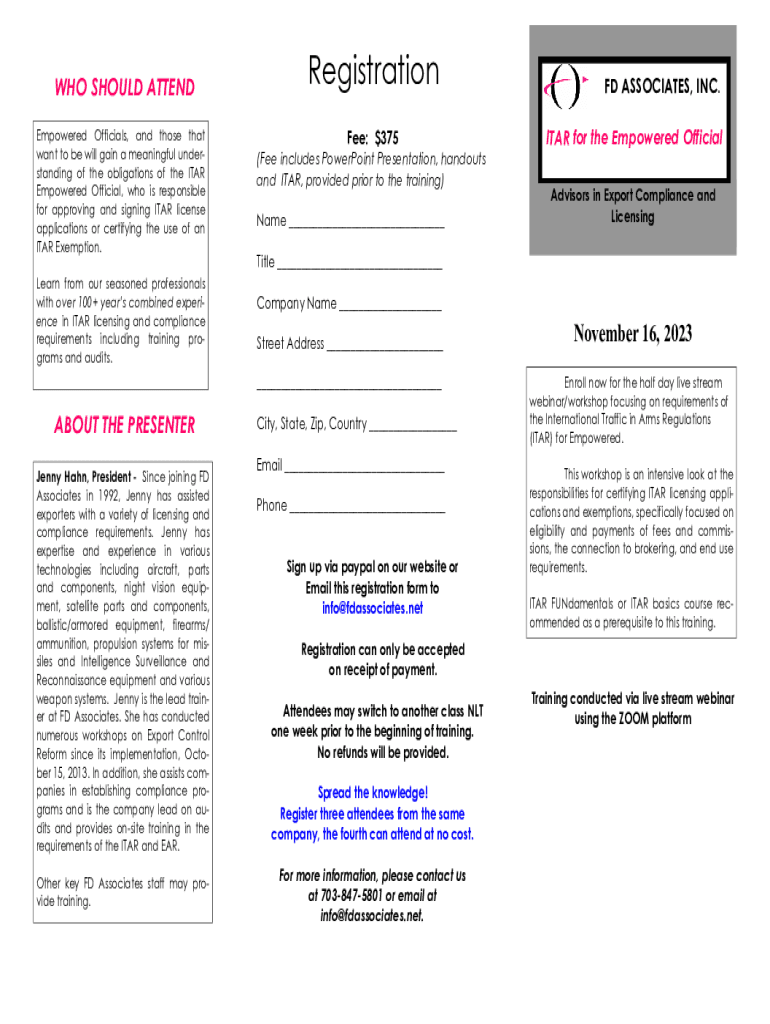 Fillable Online Do I Need to Register My Company with the DDTC under ...