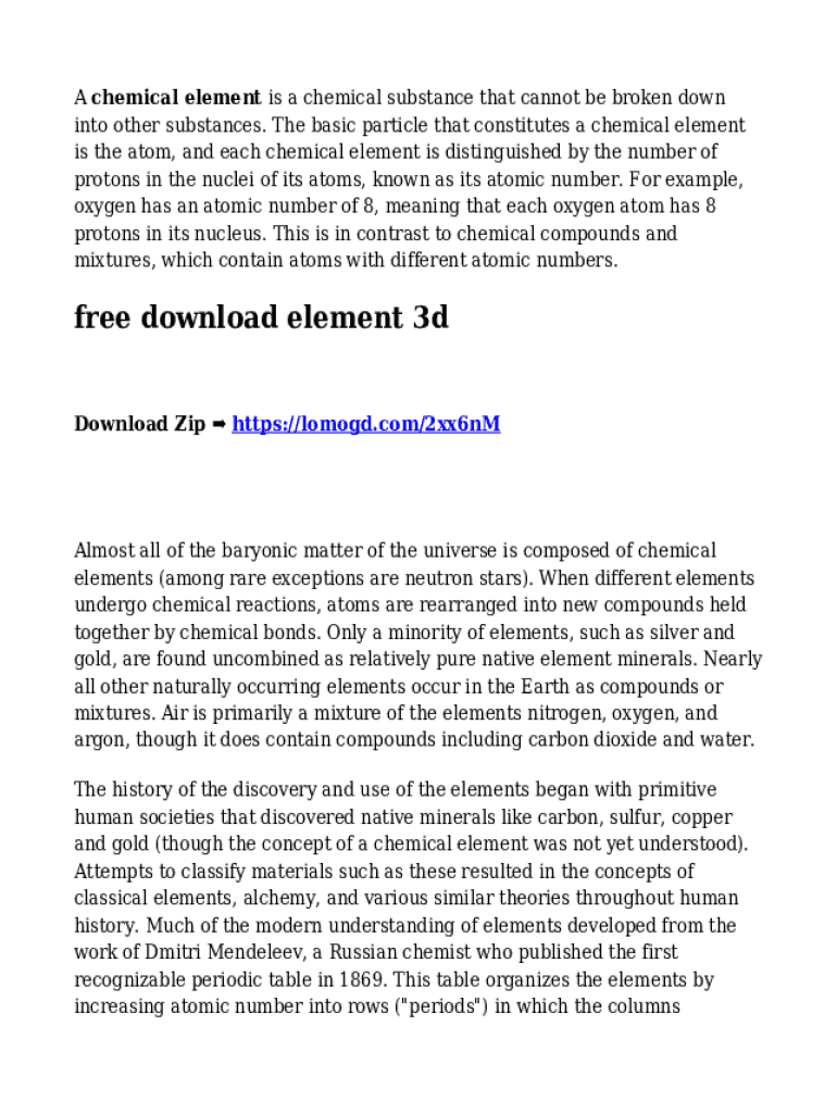 Fillable Online Free Download Element 3d Fax Email Print - pdfFiller