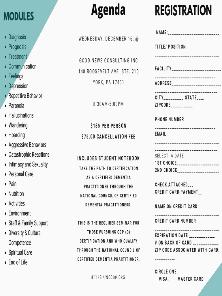 Fillable Online Take the Path to Certification as a Certified Dementia ... Fax Email Print ...