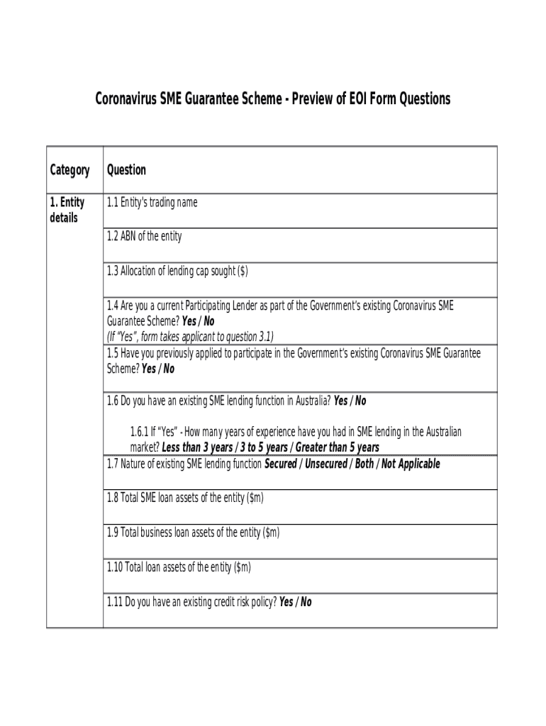 200728 EOI - Scheme Extension - treasury gov Doc Template | pdfFiller