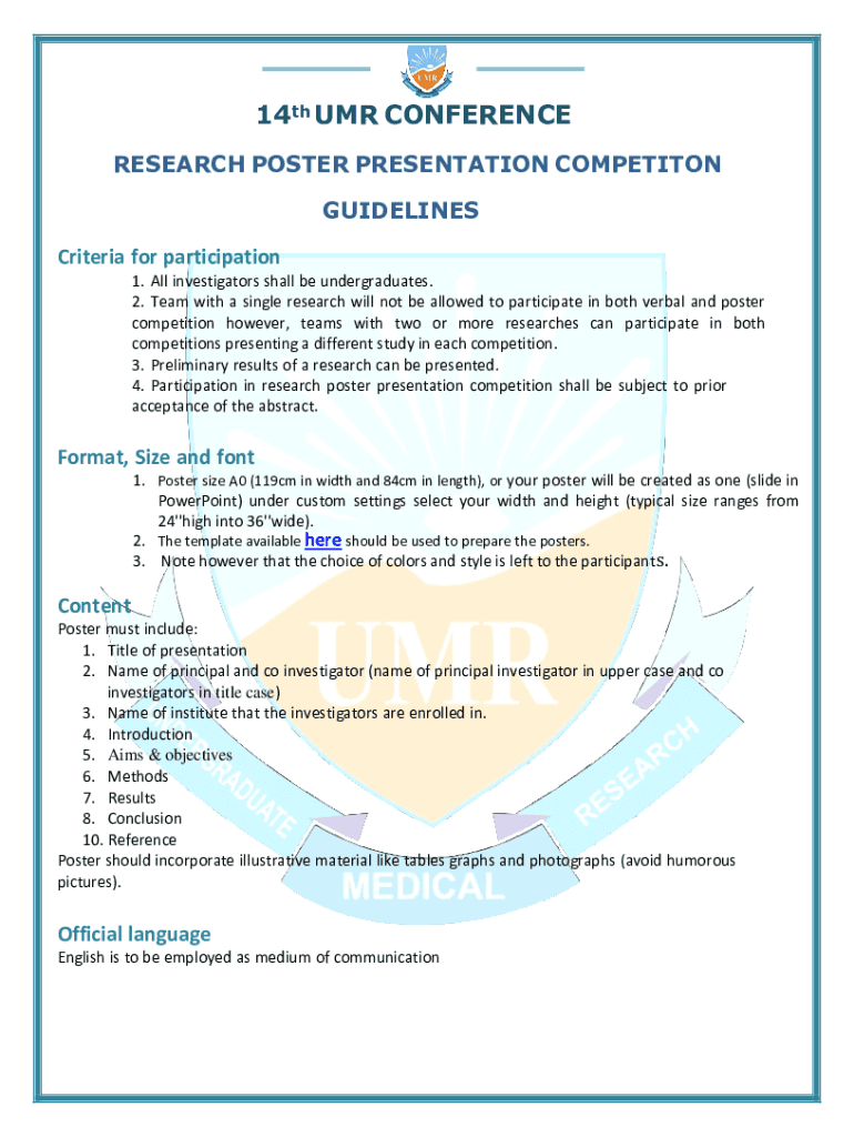 Fillable Online Poster Competition Guidelines - UF CPET - University of ...
