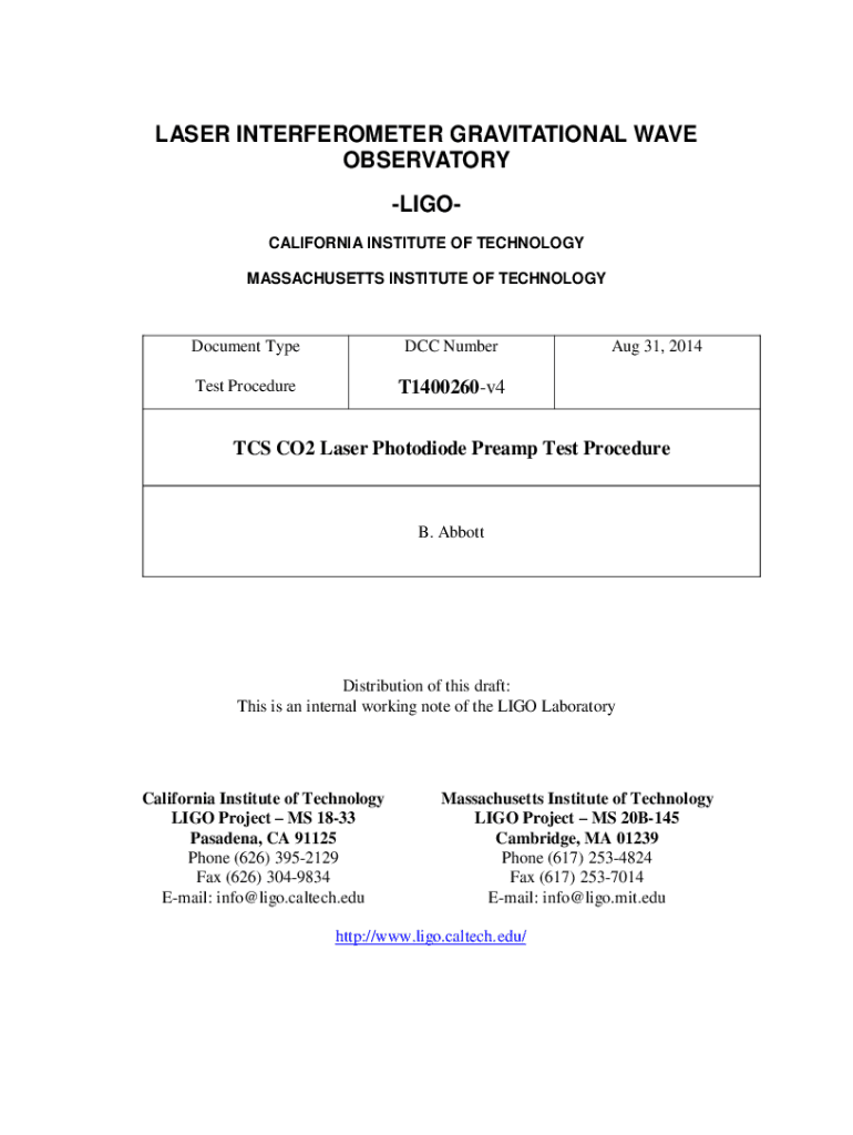 Fillable Online 3 Questions: Lisa Barsotti on the new and improved LIGO ...