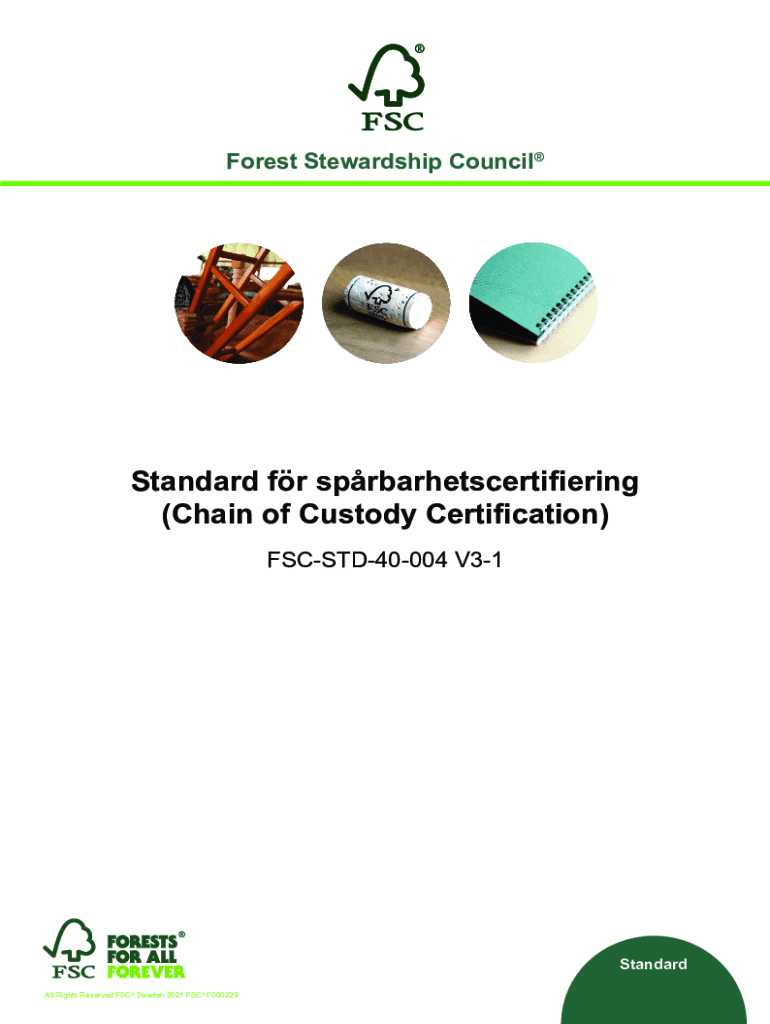 Fillable Online FSC-STD-40-004 - FSC Connect - Forest Stewardship ...