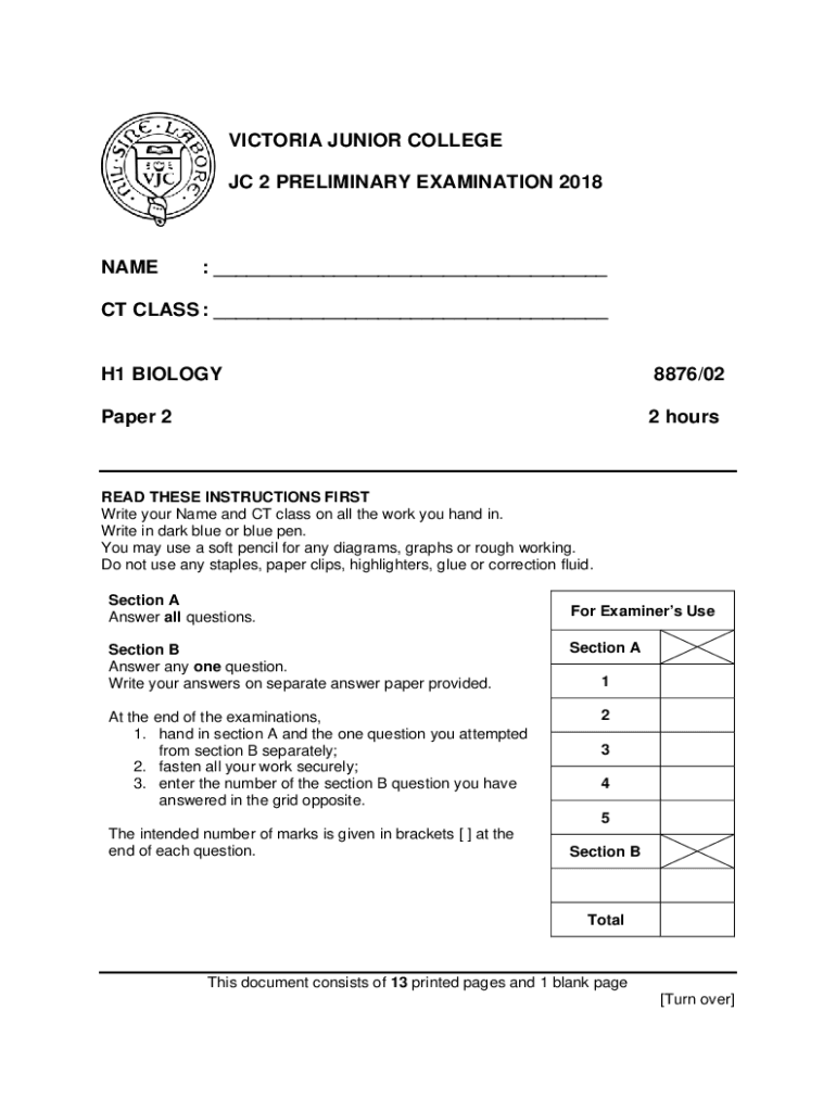 Fillable Online VJC Prelim P2 QP.pdf - VICTORIA JUNIOR COLLEGE JC 2... Fax Email Print - pdfFiller