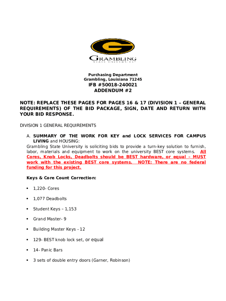 50018-240024 McCall Dining Hall Boiler Replacement Doc Template | pdfFiller