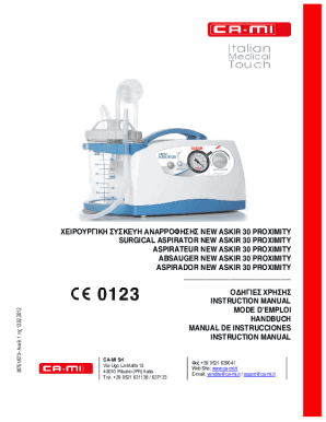 Fillable Online New Askir 30 Portable Suction Units, 3.6 kg Weight, CA ...