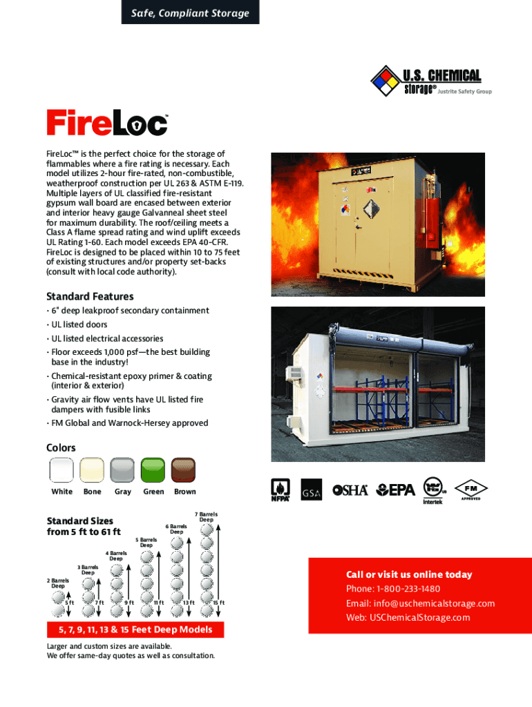 Fillable Online 2-hour Fire-Rated Storage Lockers - Fire Resistant ...