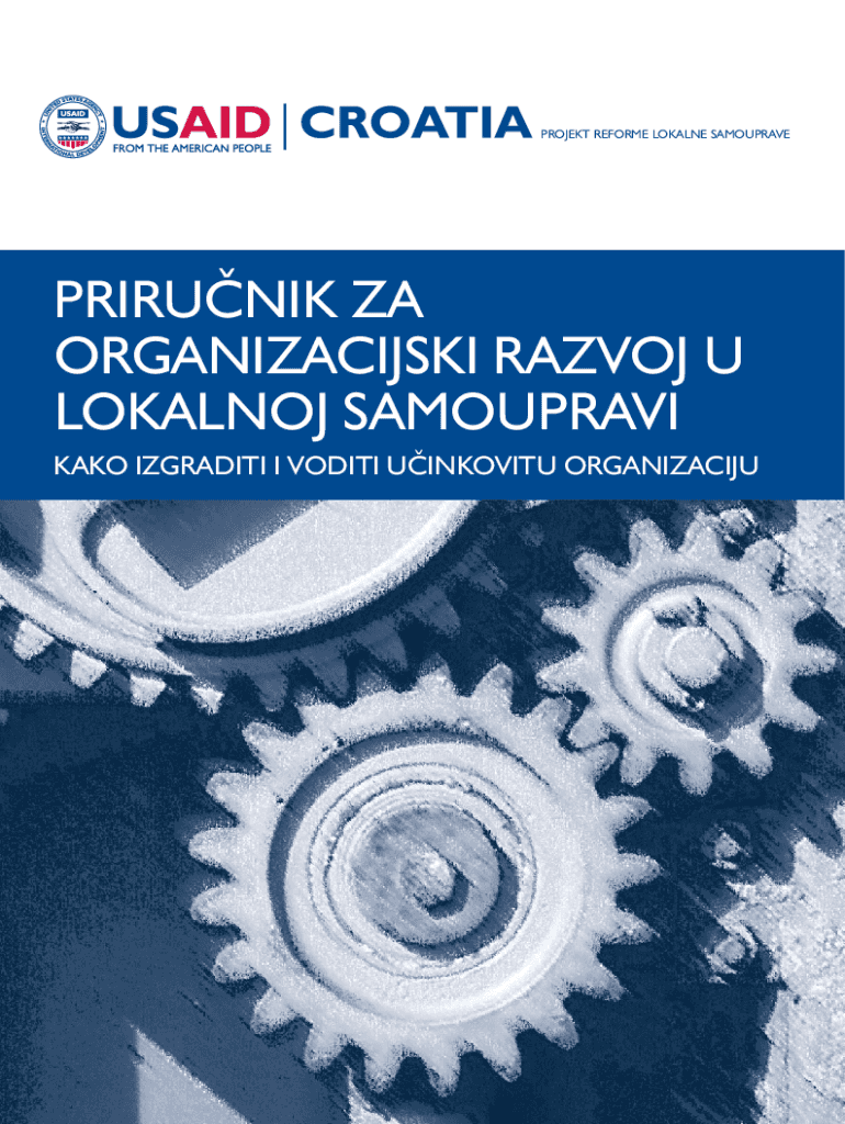 Fillable Online prirunik za organizacijski razvoj u lokalnoj samoupravi ...