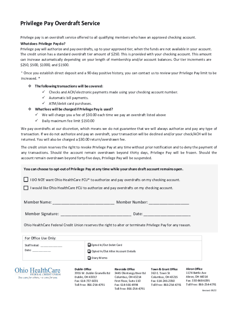 Fillable Online Privilege Pay Member Disclosure Fax Email Print - pdfFiller