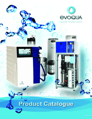 Fillable Online Evoqua Product Catalogue Fax Email Print - pdfFiller