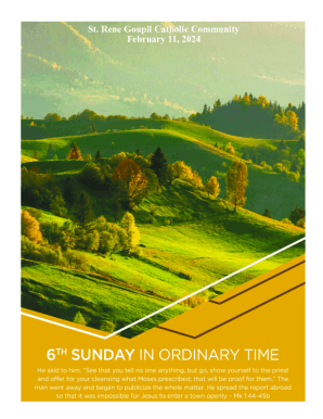 Fillable Online St. Rene Goupil - Mass Times Fax Email Print - pdfFiller