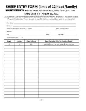 Fillable Online Page 83 - Sheep Entry Form.22-fixed.xlsx Fax Email ...