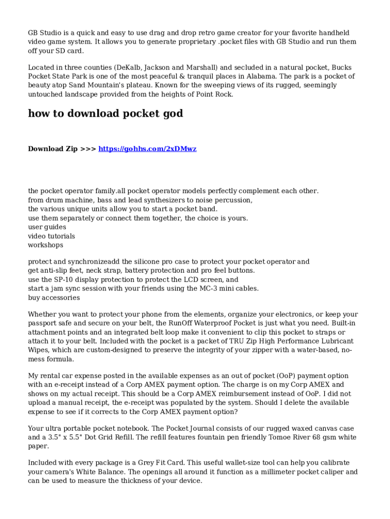 Fillable Online GB Studio - drag and drop retro game creator Fax Email ...