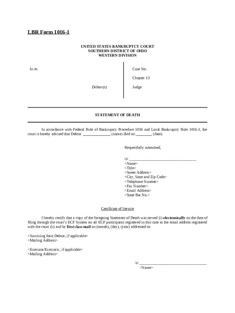 LBR 1016-1 Doc Template | pdfFiller