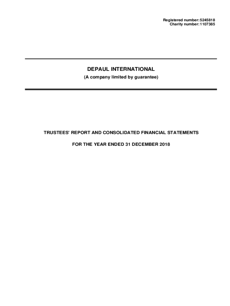 Fillable Online TRUSTEES' REPORT AND FINANCIAL STATEMENTS ... Fax Email Print - pdfFiller