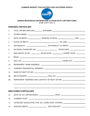 human resources ination system data capture Doc Template | pdfFiller