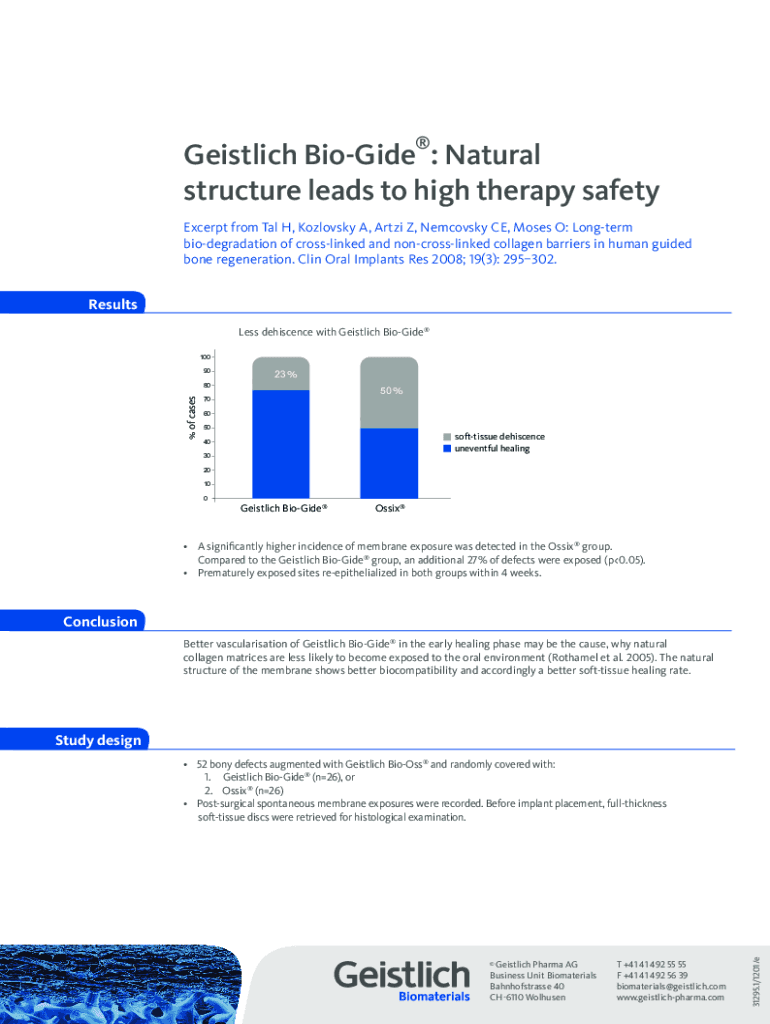 Fillable Online Degradation pattern of a porcine collagen membrane in ...