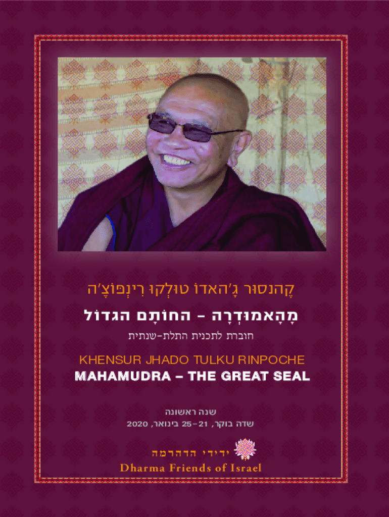 Fillable Online MahamudraThe Great Seal #75 - Dharma Art Wisdom Charts ...