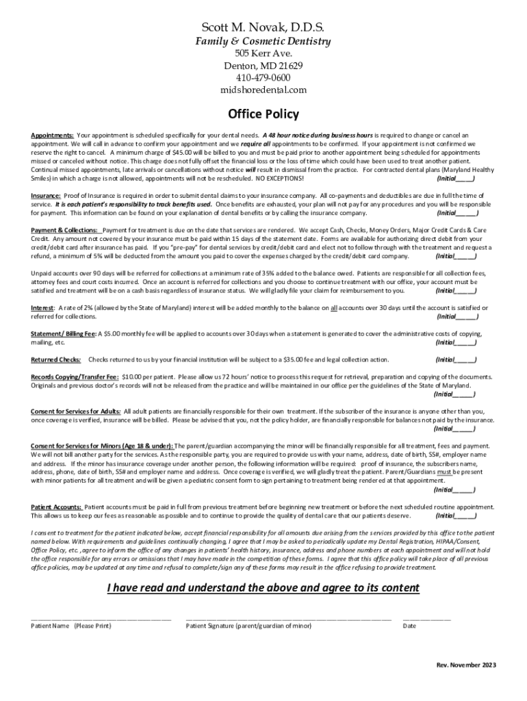 Fillable Online Appointment Request - Denton - Midshore Dental Fax Email Print - pdfFiller