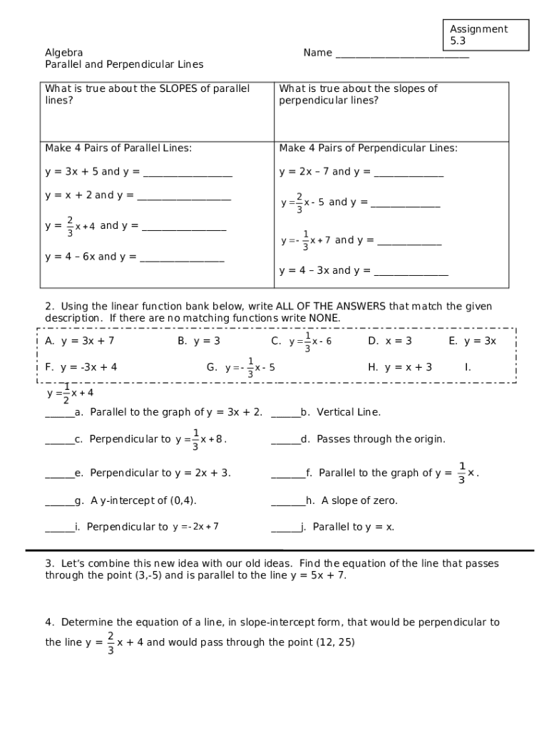 What is true about the slopes of two perpendicular lines ... Doc ...