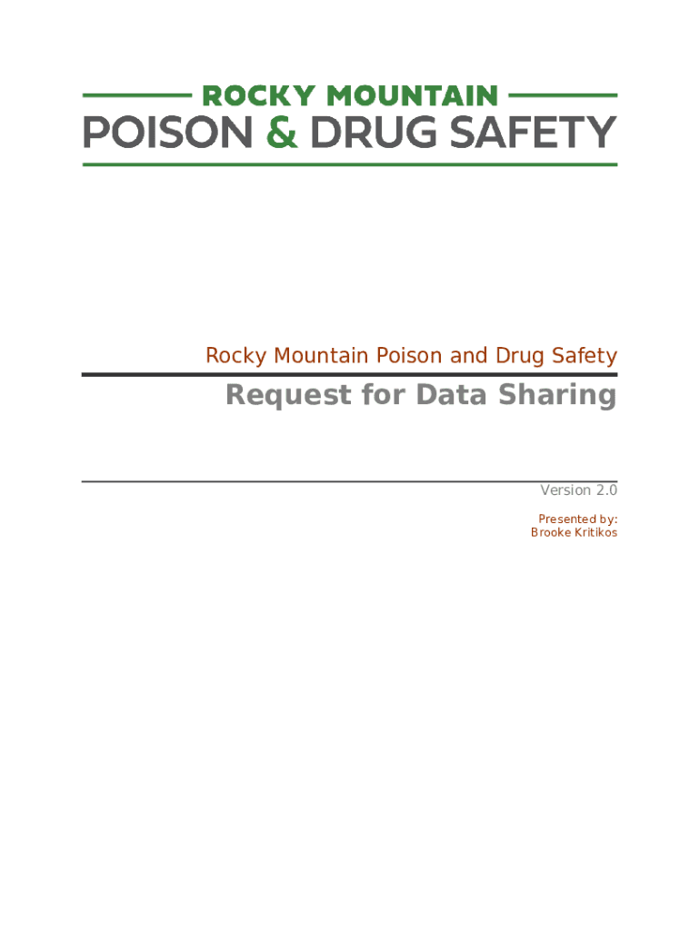 Request for Data Sharing - RADARS System Doc Template | pdfFiller