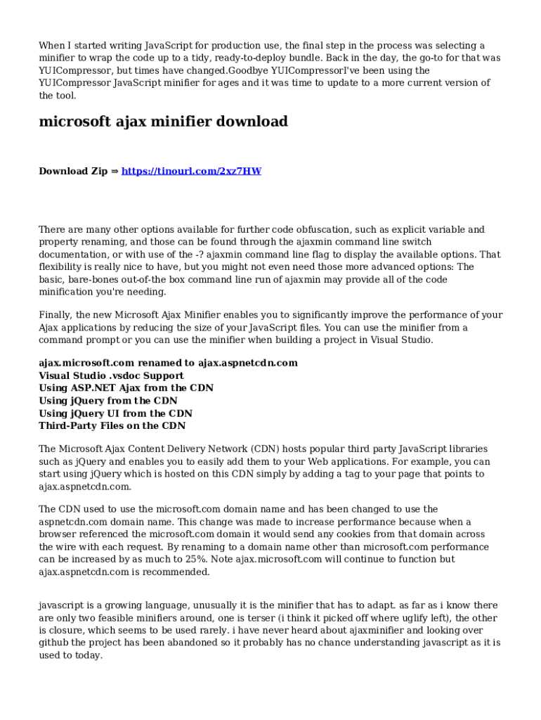 Fillable Online What Do You Do To Your Javascript Code Before Deployment Fax Email Print