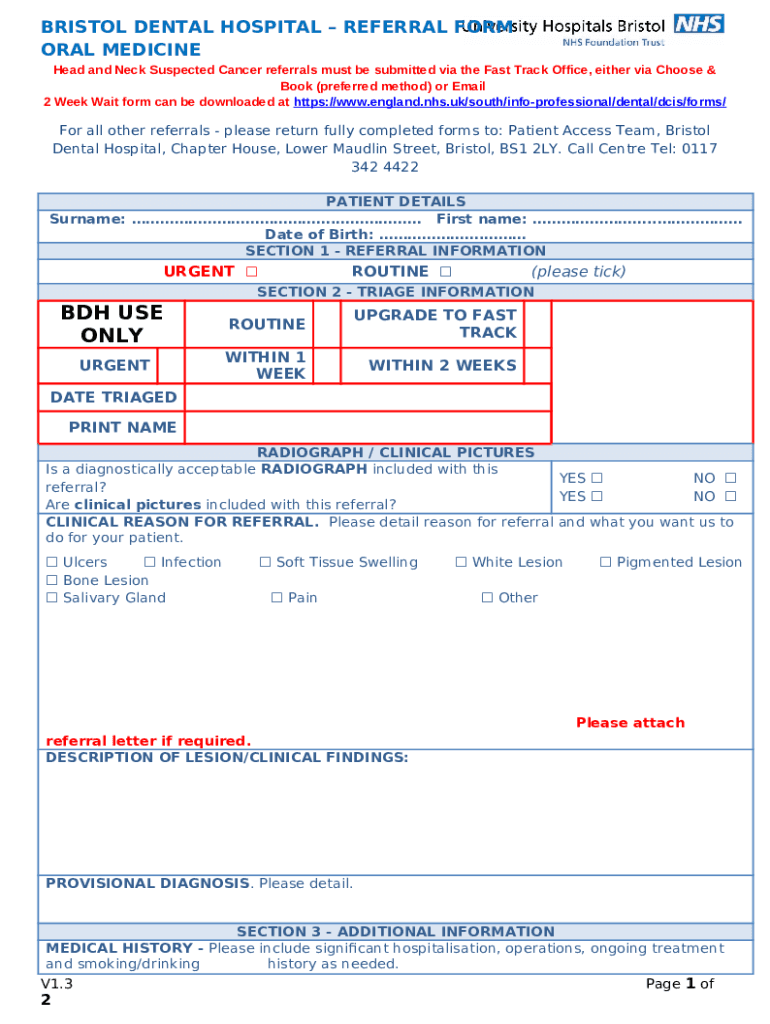SECTION 2 - TRIAGE INATION Doc Template | pdfFiller