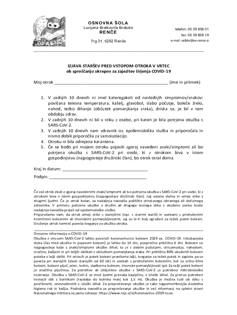 Fillable Online OSNOVN A OL A Fax Email Print - pdfFiller