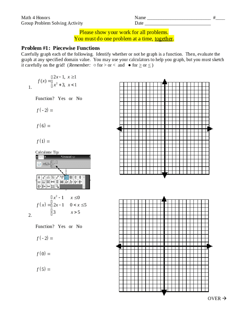 Copy of NC Math 4 Module One Assignment Two (pdf) Doc Template | pdfFiller