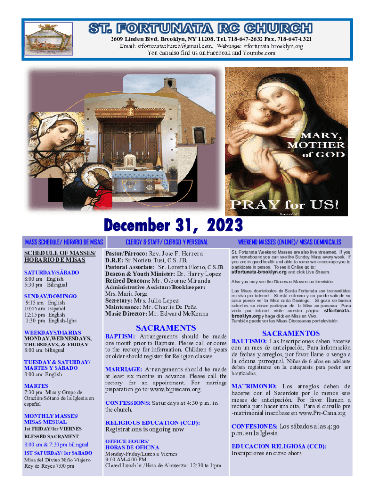Fillable Online St. Fortunata Fax Email Print - pdfFiller
