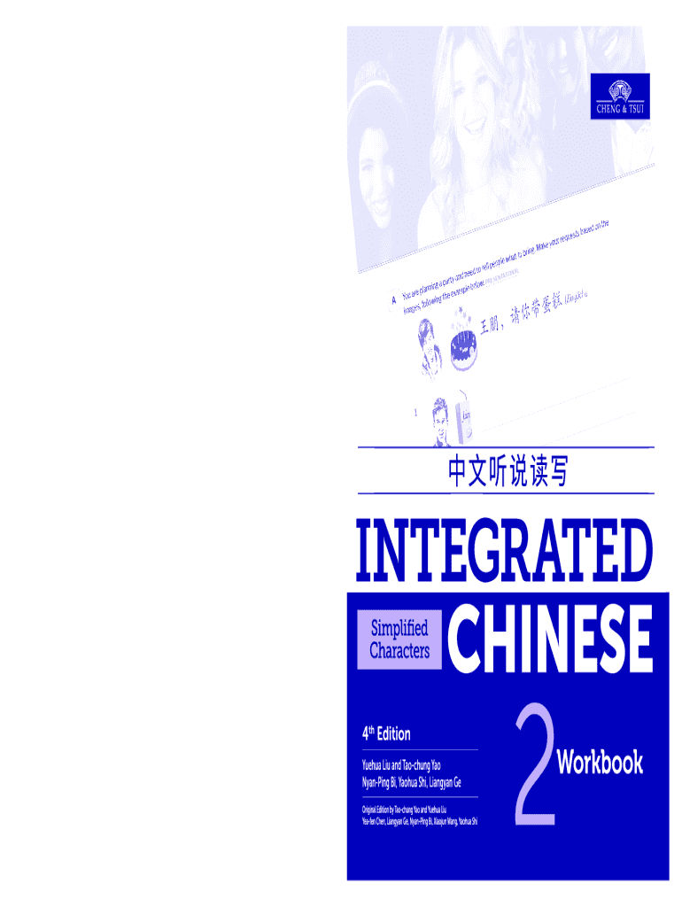 Fillable Online Workbook (Simplified Chinese)(4th Edition) - China ...