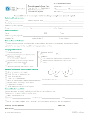 Fillable Online high risk breast cancer program Fax Email Print - pdfFiller