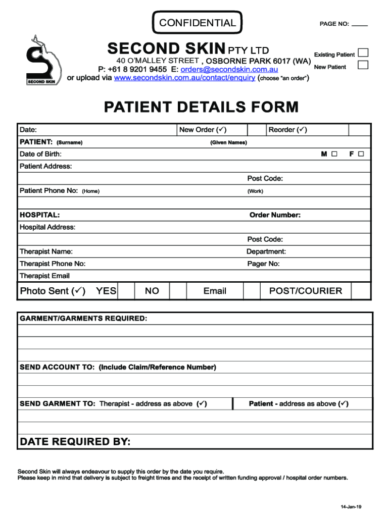 Fillable Online Compression Garment Measurement Forms Fax Email Print ...