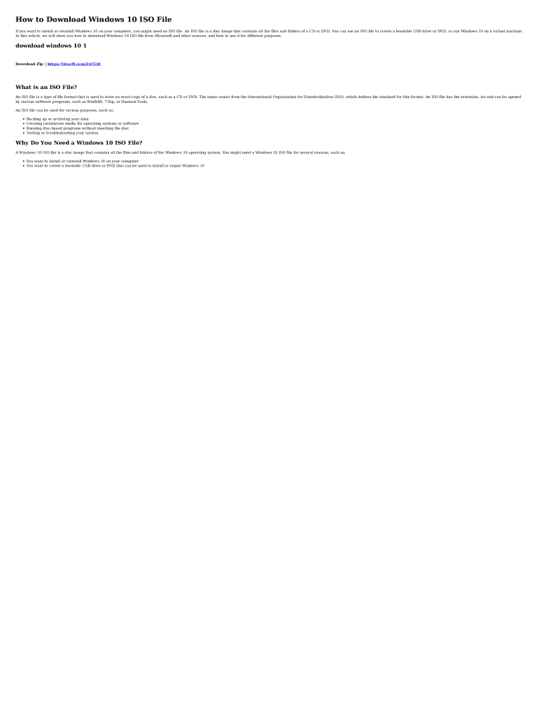 Fillable Online How To Download Windows 10 Iso Without Media Creation