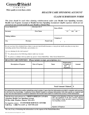 Fillable Online 2019 HCSA Claim Form - Office of Employee Relations Fax ...