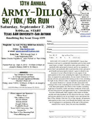 Fillable Online Army-Dillo Fax Email Print - pdfFiller