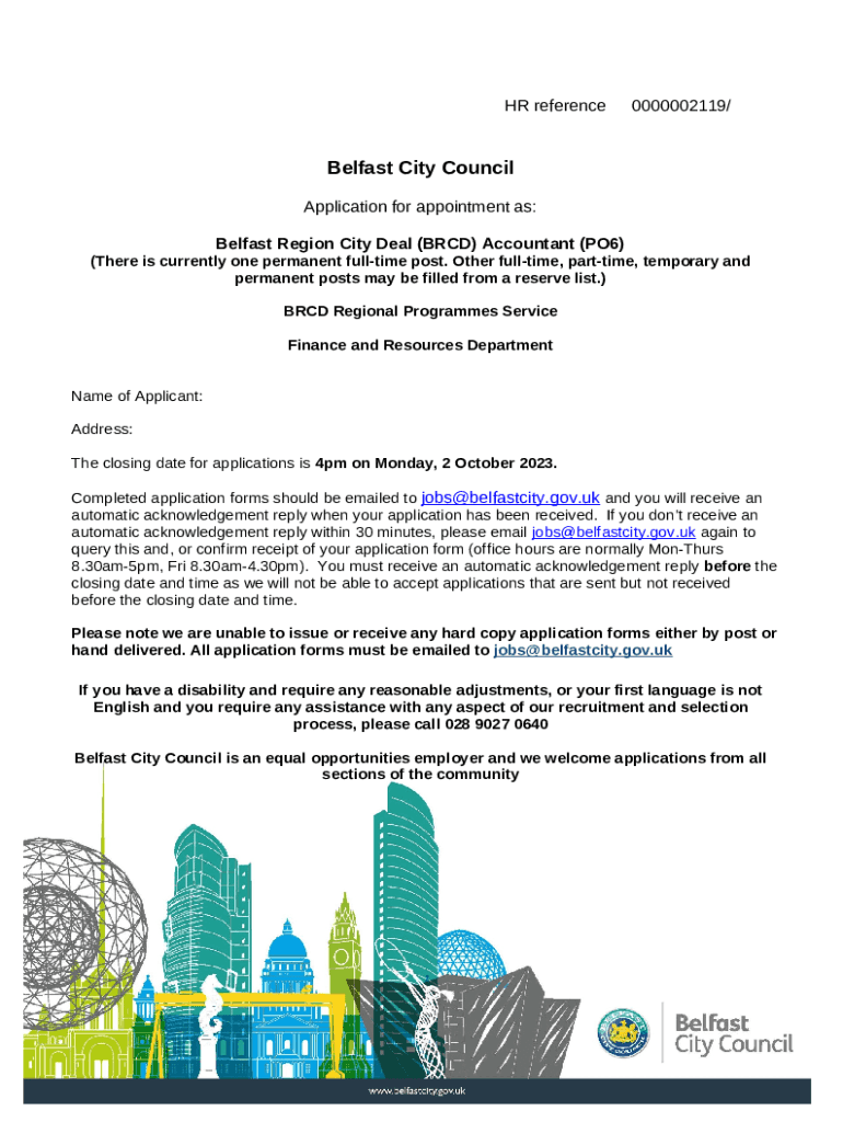 Local Government Jobs NI Doc Template | pdfFiller