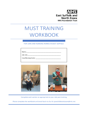 Fillable Online MUST TRAINING WORKBOOK Fax Email Print - pdfFiller