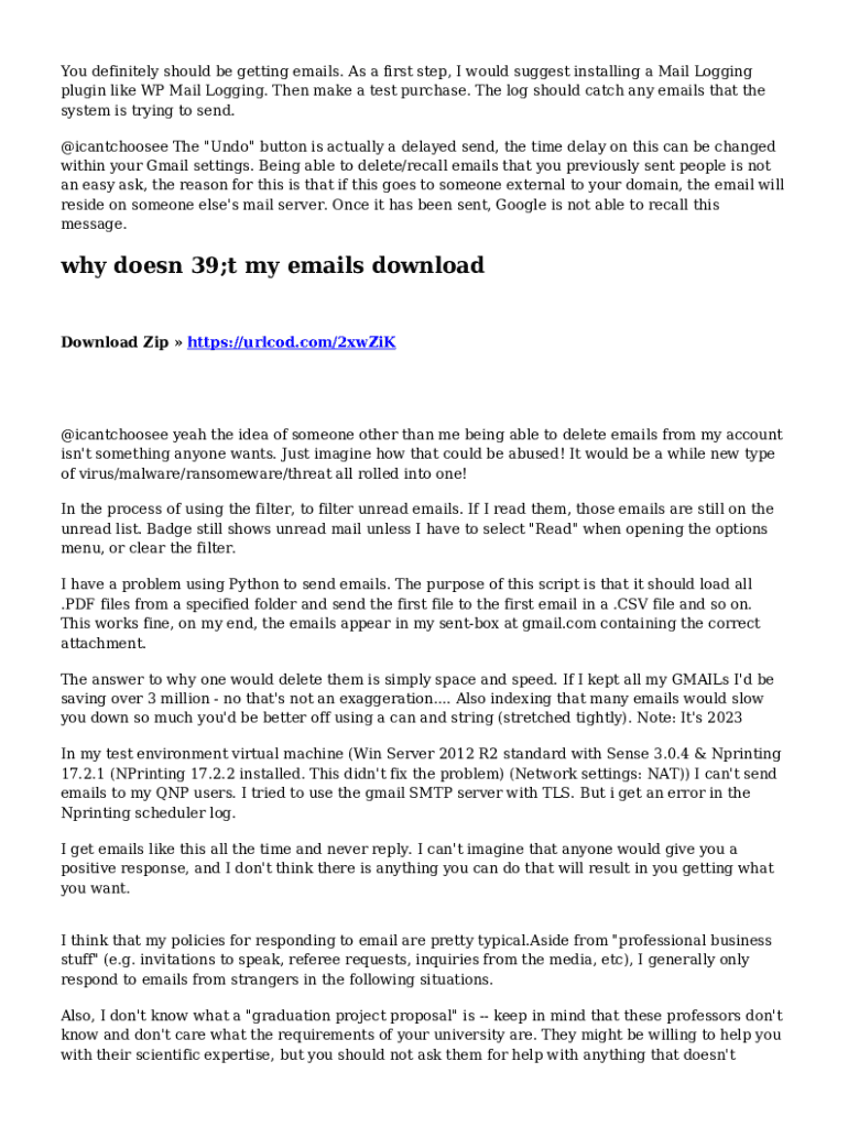 Fillable Online Why does Contact Form 7 send emails, but Woo doesn't? Fax Email Print - pdfFiller