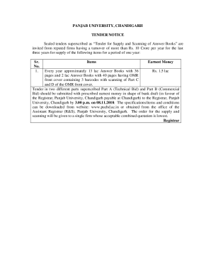 Fillable Online Short term e-tender notice for Digital Evaluation ...